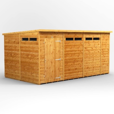 Power Pent Security Shed 14x8 | Garden Sheds - Atlantic Timber