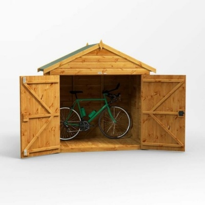 Power Apex Bike Shed | Garden Sheds - Atlantic Timber