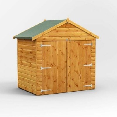Power Apex Bike Shed 4x6 | Garden Bike Sheds - Atlantic Timber