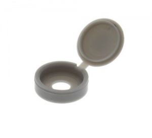 Grey Hinged Screw Cover Cap (Pack of 20) - Atlantic Timber