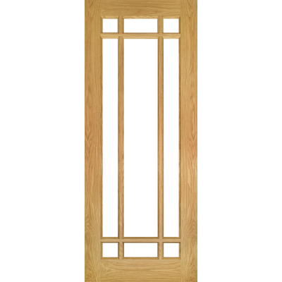 Internal Oak Kerry Clear Bevelled Glazed Door - Atlantic Timber
