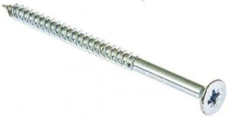 10 x 3 & 1/2 Inch Countersunk Twin Woodscrew Zinc Plated - Atlantic Timber