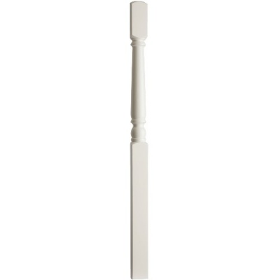 Benchmark White Primed Half One Piece Newel Post - Atlantic Timber
