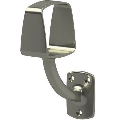 Brushed Nickel Wall Mounted Hand Rail Square Wall Bracket - Atlantic Timber