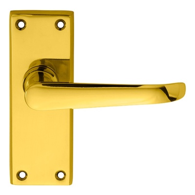 Ascot Lever on Short Latch Backplate - Atlantic Timber