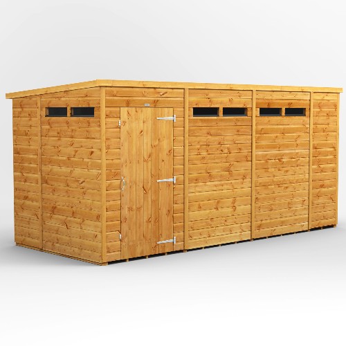 Power Pent Security Shed 14x6 | Garden Sheds - Atlantic Timber