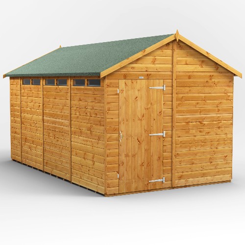 Power Apex Security Shed 14x8 | Garden Sheds - Atlantic Timber