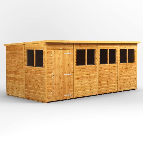 Power Pent Shed 16x8 | Garden Sheds - Atlantic Timber