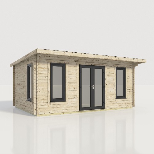 Power Pent Log Cabin 20x14 - Atlantic Timber