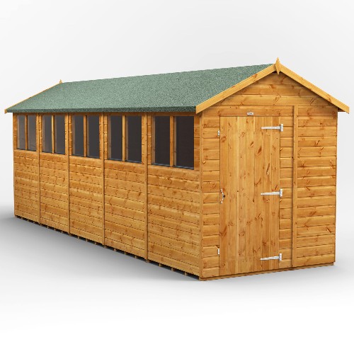 Power Apex Shed 20x6 | Garden Sheds - Atlantic Timber