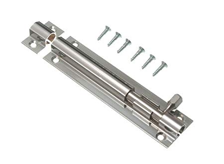 4 inch Chrome Barrel Bolt - Atlantic Timber