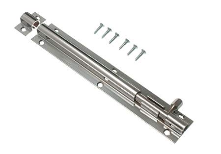 6 inch Chrome Barrel Bolt - Atlantic Timber