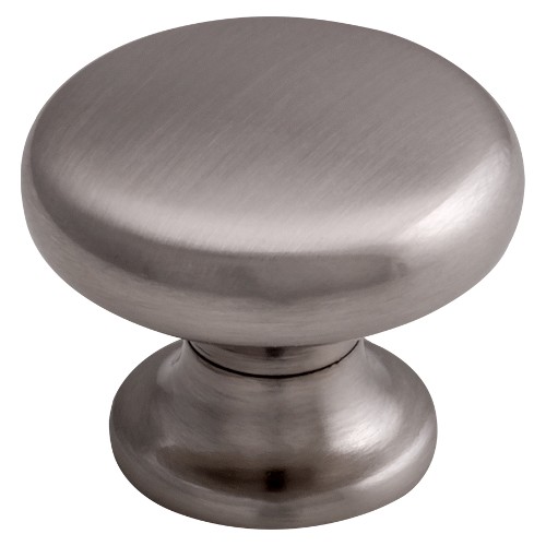 Rounded Brushed Nickel Door Knob - Atlantic Timber