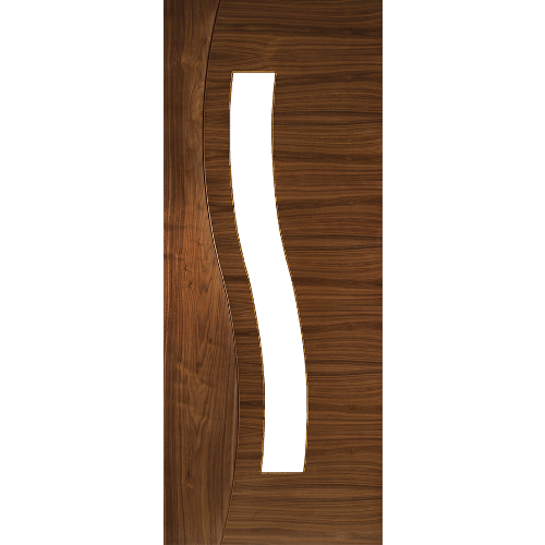 Internal Pre-Finished Walnut Clear Glazed Cadiz Door - Atlantic Timber