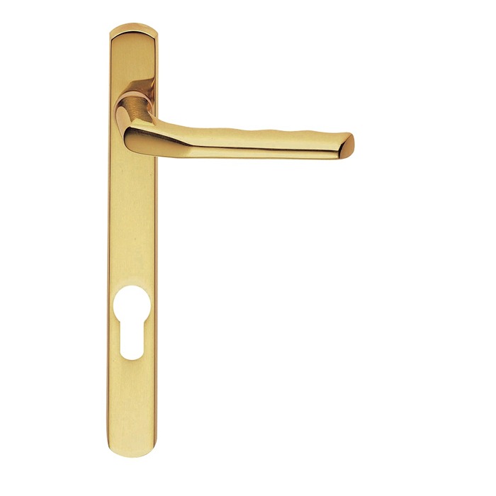 Straight Lever Door Handle on Narrow Plate - Atlantic Timber