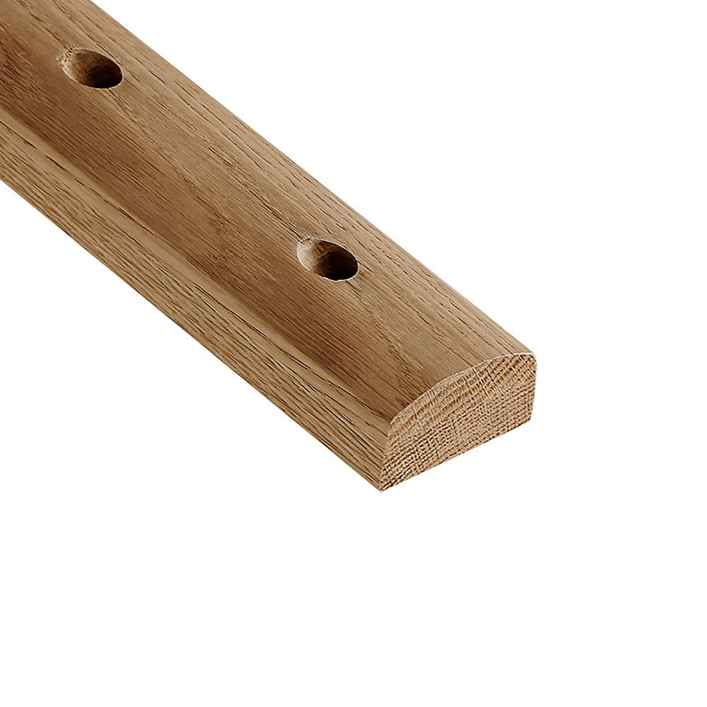 Oak Rake Baserail Pre-drilled over 3m - Atlantic Timber