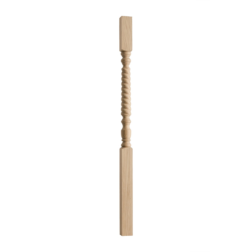 Warwick Oak Barley Twist Spindle - Atlantic Timber