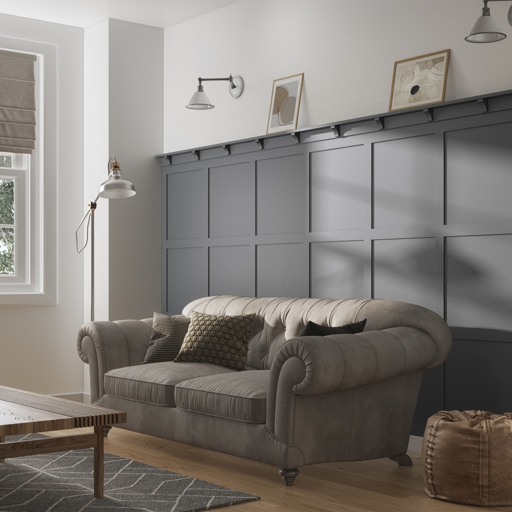 White Primed Picture Rail Shelf Kit - Atlantic Timber