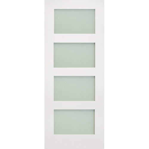 Internal Primed White Coventry Frosted Glazed Door - Atlantic Timber