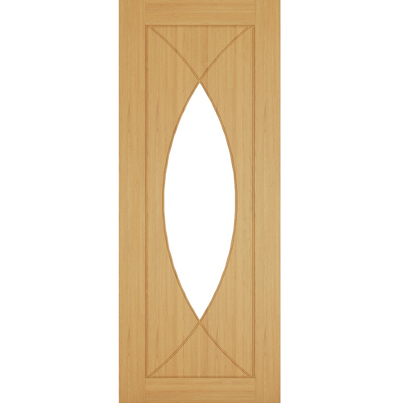 Internal Pre-Finished Oak Clear Glazed Amalfi Door - Atlantic Timber