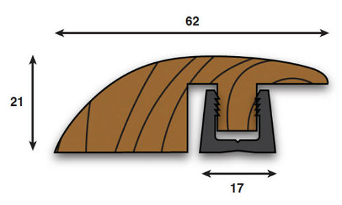 WR Ramp Flooring Threshold - Light Oak - Pre Finished - Atlantic Timber