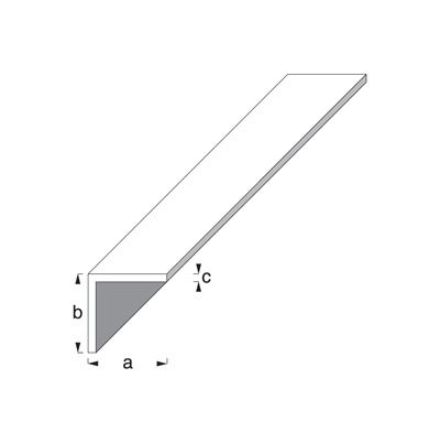 10 x 10mm White Plastic Angle 2000 - Atlantic Timber