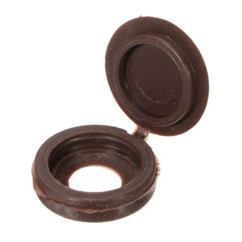 Brown Hinged Screw Cover Cap (Pack of 20) - Atlantic Timber