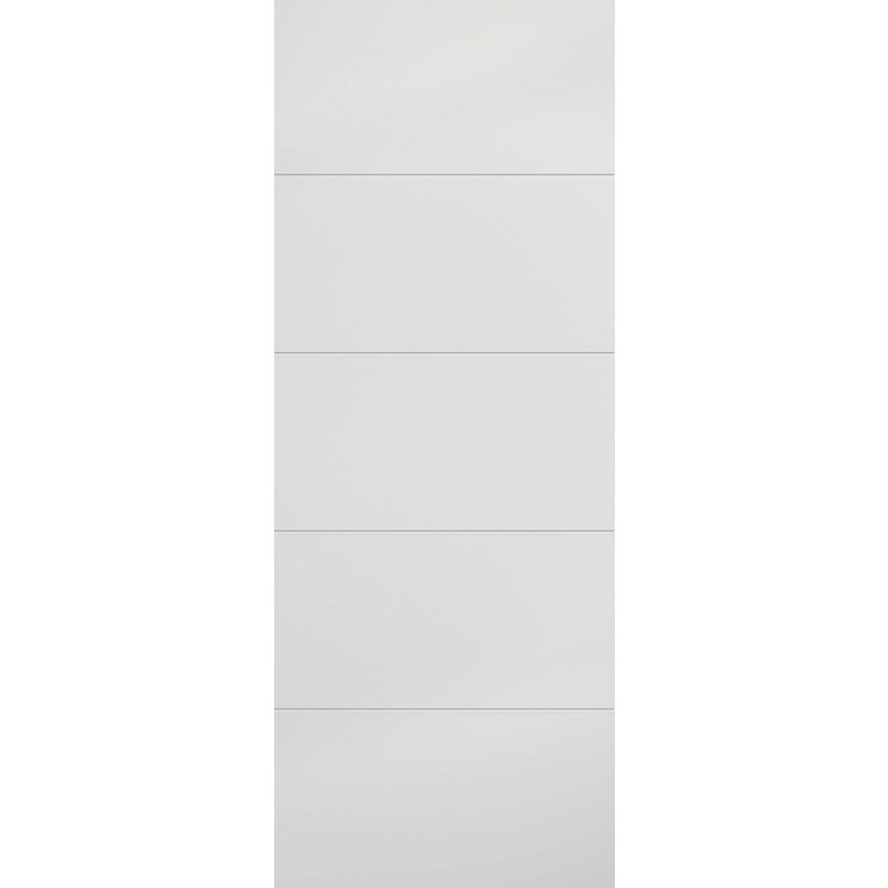 Internal White Moulded Horizontal Four Line Door - Atlantic Timber