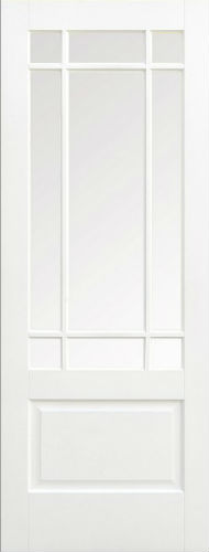 Internal Primed White Downham Glazed Solid Door - Atlantic Timber