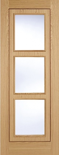 Internal Pre-Finished Oak Inlay Glazed Door - Atlantic Timber