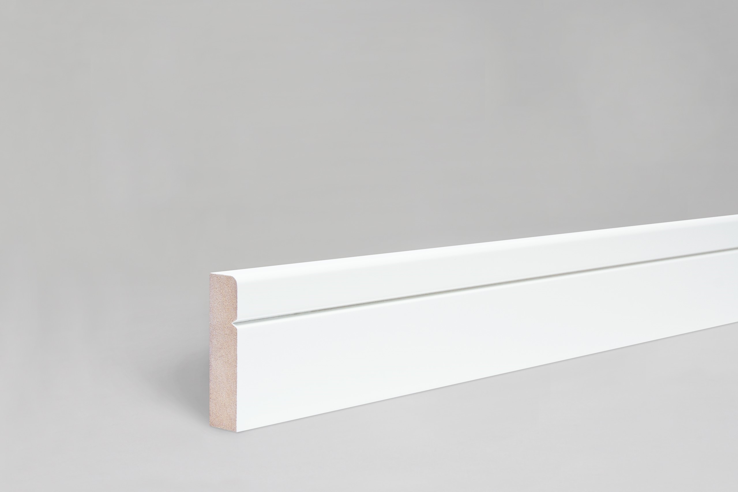 MDF Rounded & Grooved Architrave - White Primed 2.2m x 68mm x 18mm ...