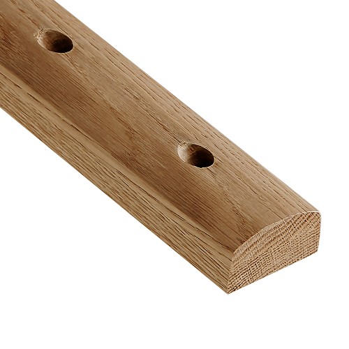 Oak Rake Baserail Pre-drilled over 3m - Atlantic Timber
