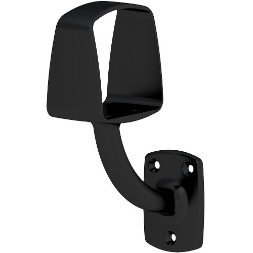 Black Wall Mounted Hand Rail Square Wall Bracket - Atlantic Timber