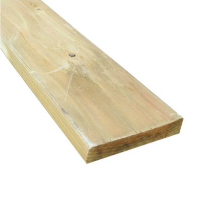 22mm x 100mm Smooth Treated Decking 2.4m - Atlantic Timber