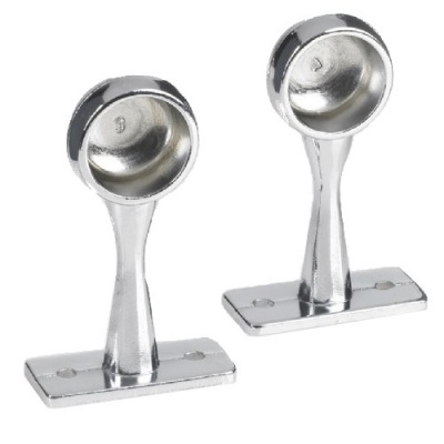 Rothley Standard End Brackets Chrome Finish 19mm (Pack of 2) - Atlantic ...