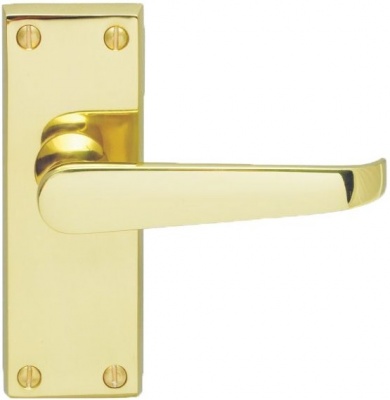 Contract Victorian Lever Door Handle on Various Short Backplates ...