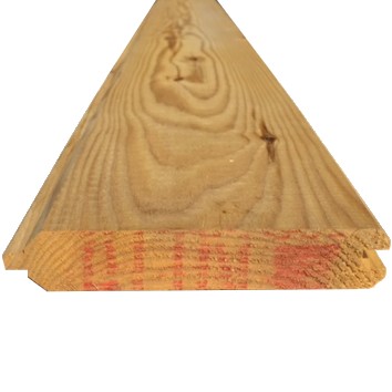 Clear Treated Double V T&G Cladding 25mm x 125mm - over 3m - Atlantic ...