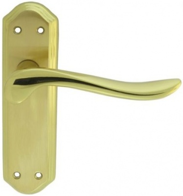 Lytham Lever Door Handle on Various Backplates - Atlantic Timber
