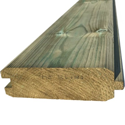 Heavy Duty T&G Cladding Pressure Treated Green 50mm x 150mm - up to 3m ...