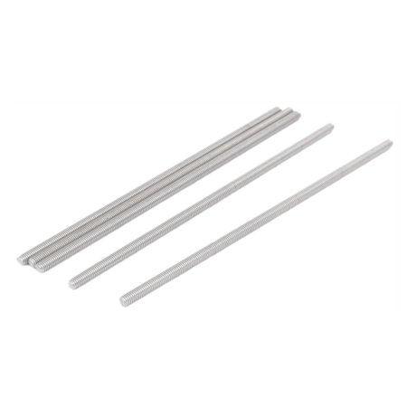 M4 x 300mm Steel Threaded Bar Zinc Plated - Atlantic Timber