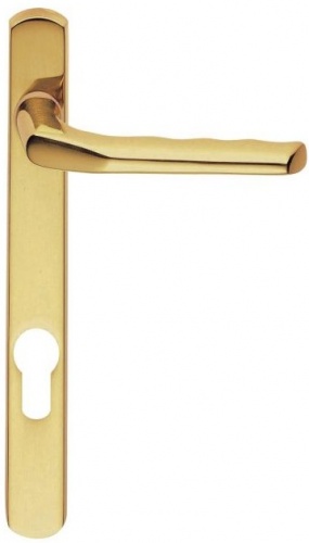 Straight Lever Door Handle on Narrow Plate - Atlantic Timber