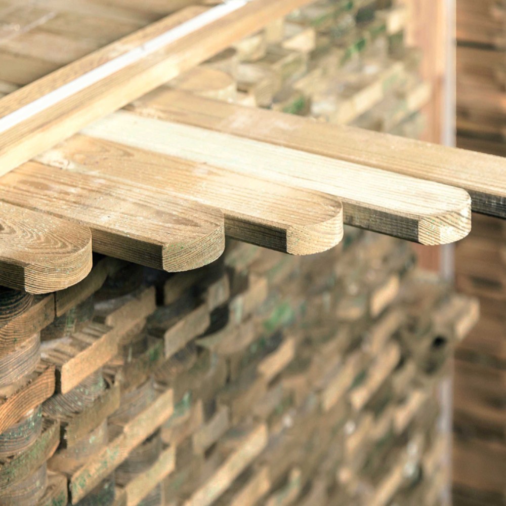 Rounded Top Treated Fence Palings - Atlantic Timber