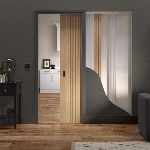Single Pocket Doors Optimo Rever Single Pocket Door Kit 100 125mm Wall