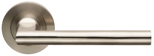 Soho Designer Lever Door Handle on Threaded Rose - Atlantic Timber