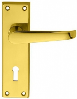 Victorian Lever Door Handle on Various Backplates - Atlantic Timber