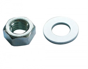 M10 Steel Nut and Washer Zinc Plated (pack of 20 + 20) - Atlantic Timber