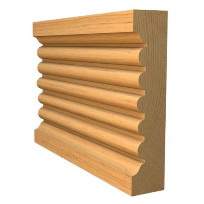 Pine Reeded Pallister 25mm x 100mm 2.1m - Atlantic Timber