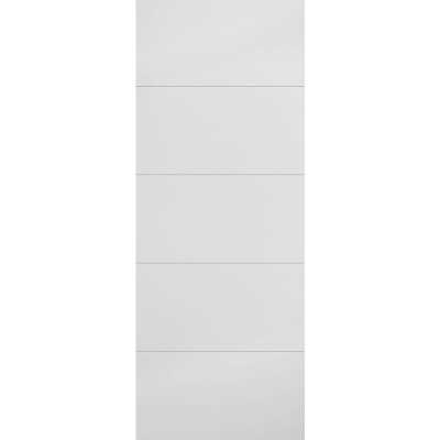 Internal White Moulded Horizontal Four Line Door - Atlantic Timber
