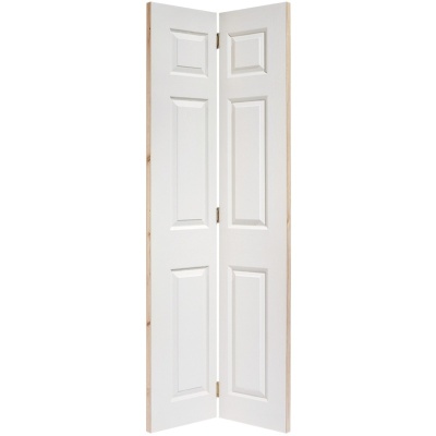 Internal Composite White 6 Panel Bi-Fold Door - Atlantic Timber