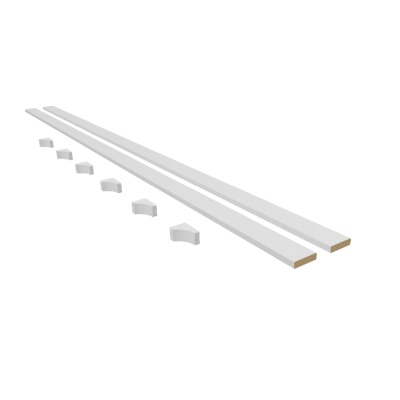 White Primed Picture Rail Shelf Kit - Atlantic Timber